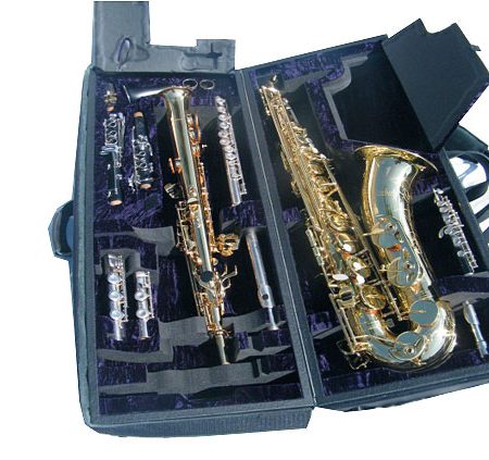 Wiseman London | Tenor and Soprano Saxophone Carbon Fibre Double Case